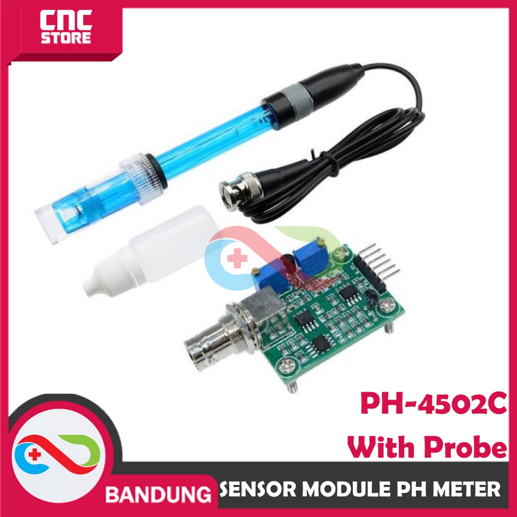 SENSOR PH METER MODULE PH-4502C WITH PROBE ELECTRONIC FOR ARDUINO ...