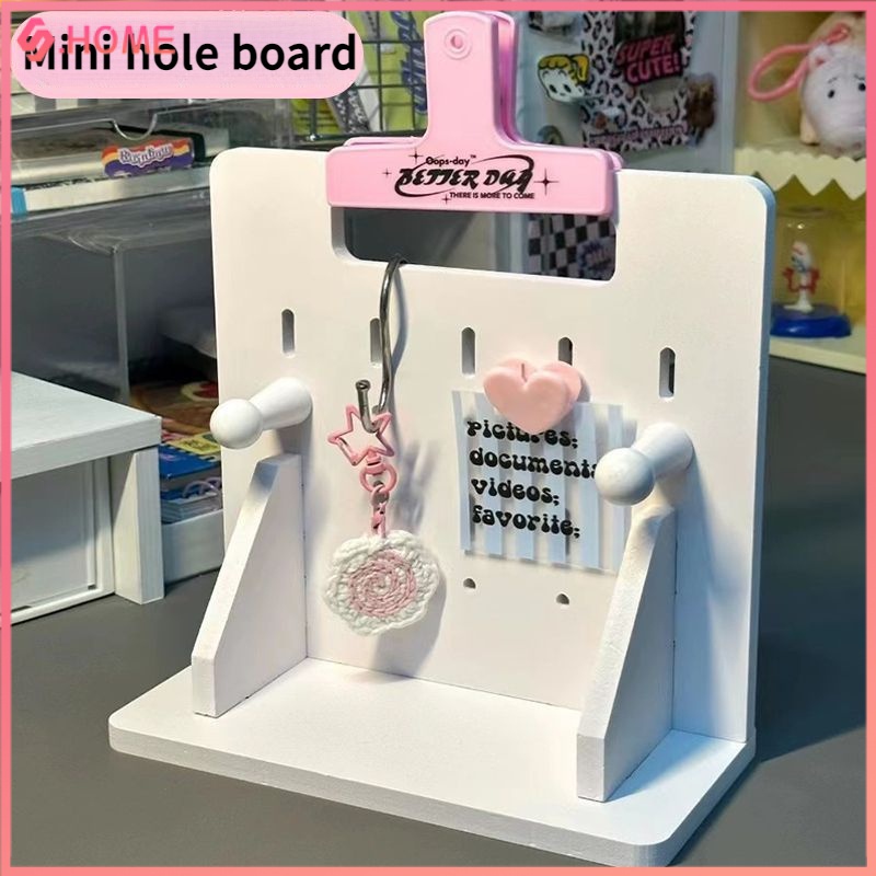 Hole board storage shelf, office station, desk vertical multi-round ...