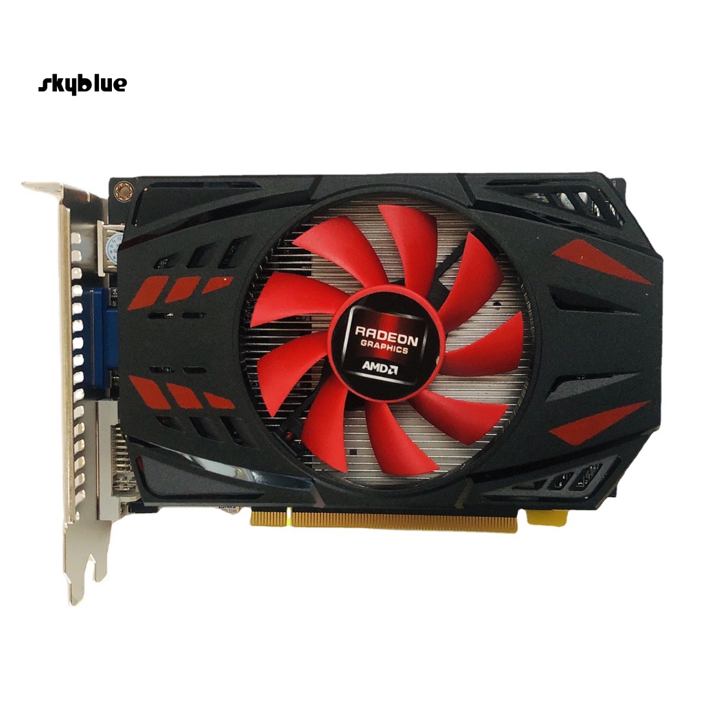 [Sy] HD6770 Graphics Card 4GB VGA/DVI/HDMI-compatible DDR5 High Speed ...