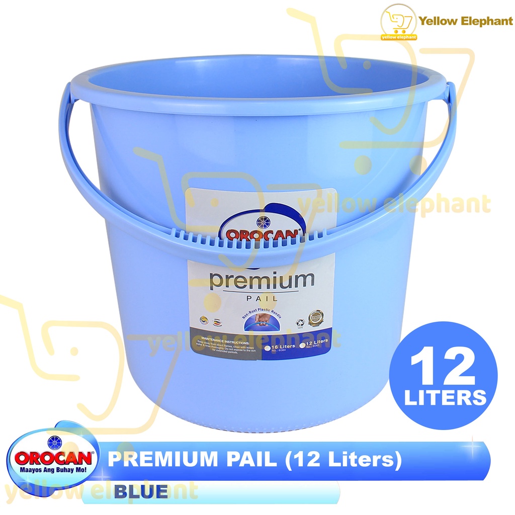 Orocan Premium Pail 12 Liters (Blue, Green and White) | Shopee Philippines