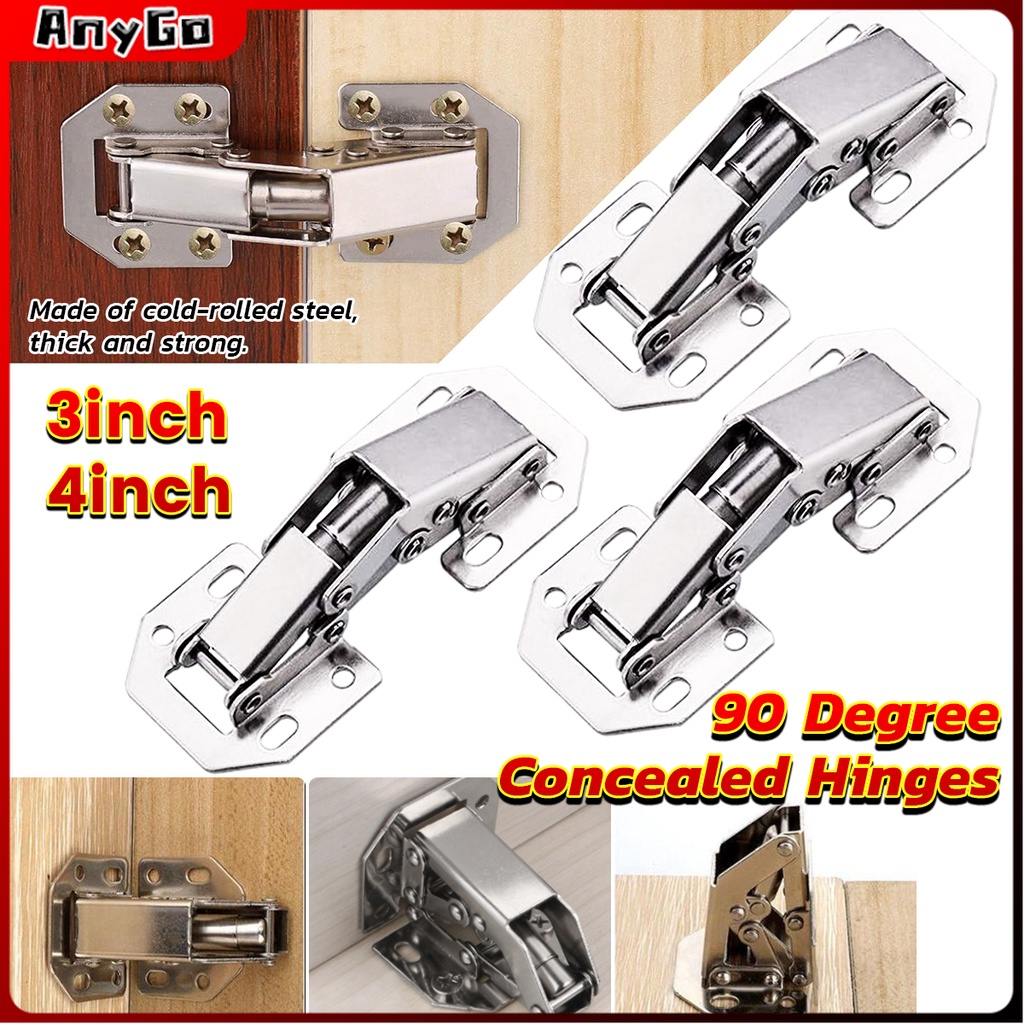 Hinges Cabinet Cupboard Door Hinge Cushioned 3 inch 4 inch | Shopee ...