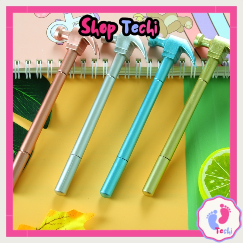 Hammer Pen, Hammer Shaped Ballpoint Pen, 0.5mm Black Ink Needle Nib ...