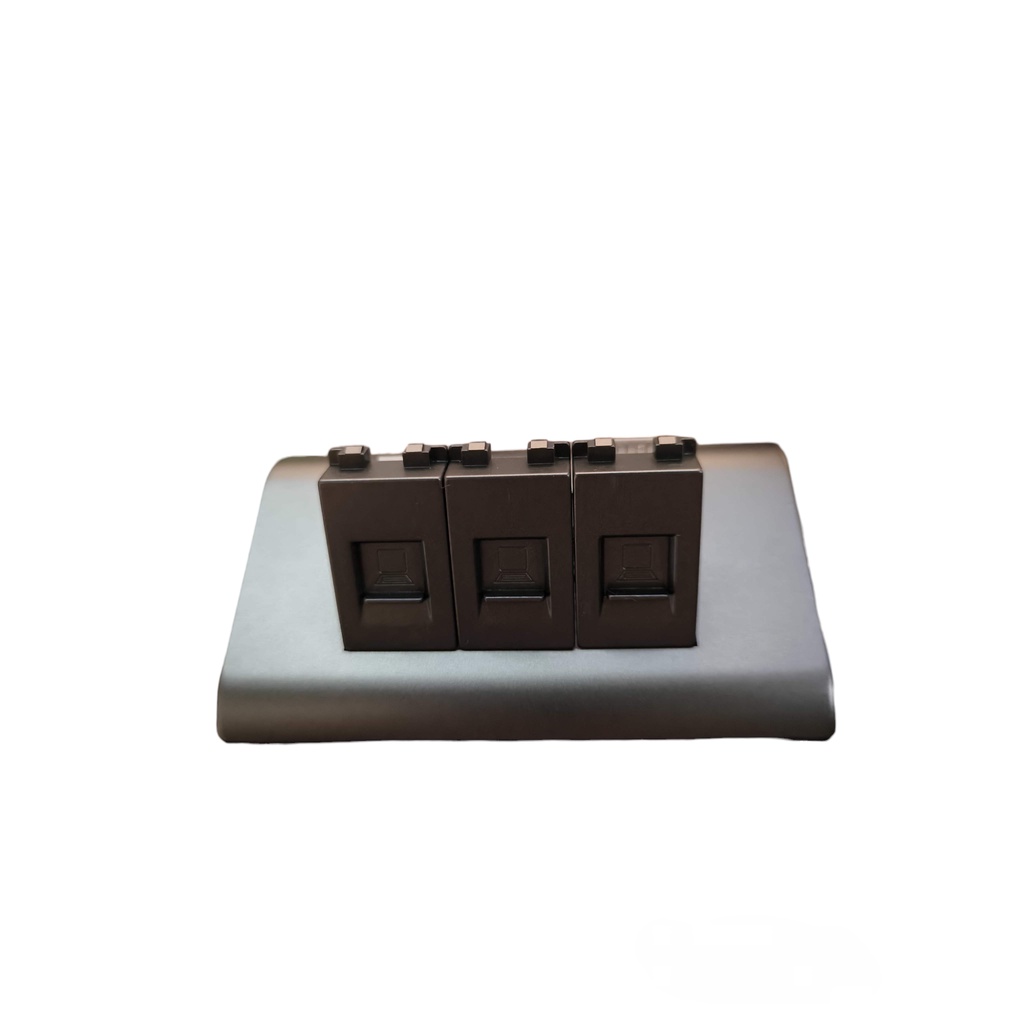 ROYU 3 Gang Lan Outlet Dark Gray Plano Series - (RMP3/DG)/(RMX3/DG-3PCS ...