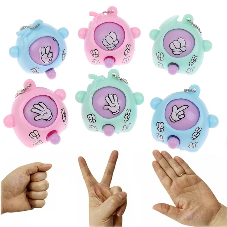 20/6Pcs Mini Finger-guessing Game Rock Paper Scissors Play Toy/Round ...