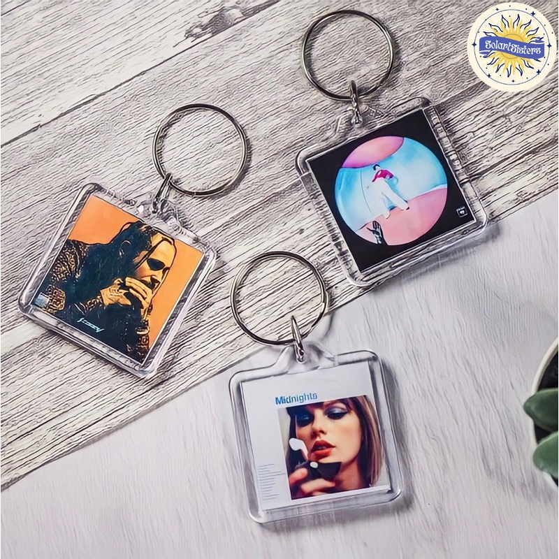 Custom Album Cover Acrylic Keychains back to back high quality merch ...