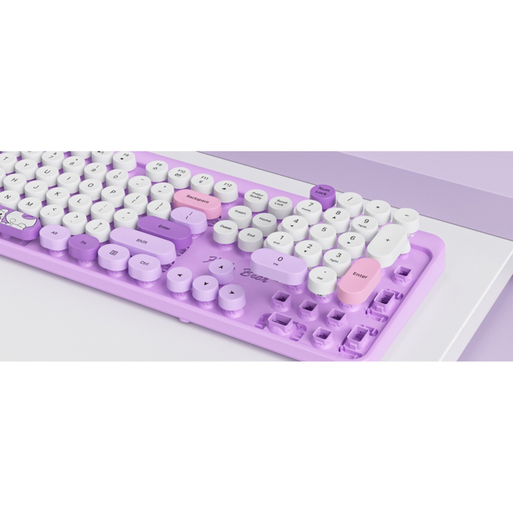 JOMAA&MOFII typewriter keyboard wireless mouse combination, cute 2.4G ...