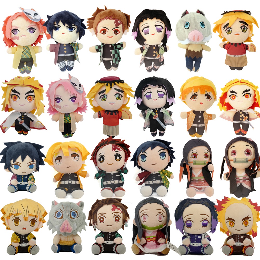 20cm Demon Slayer Plushie Kimetsu No Yaiba Stuffed Toys Anime Plushie ...
