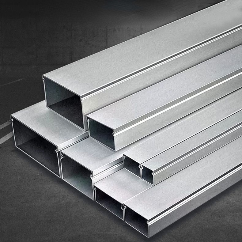 Aluminum Alloy Square Trunking Outer Open Wire Open Wire Thickened ...