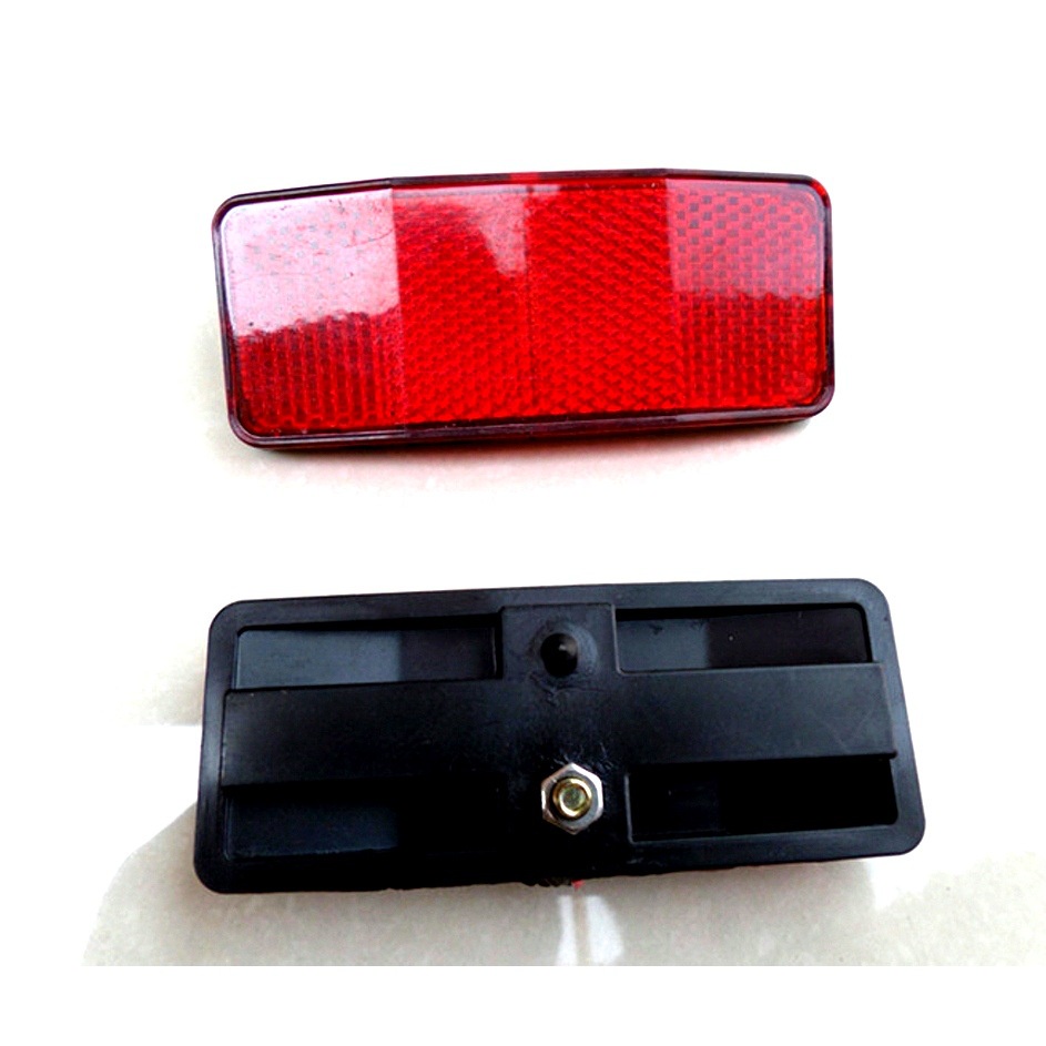 Bike Rear Rack Reflector Cycling Night Safety Caution Warning Tail ...