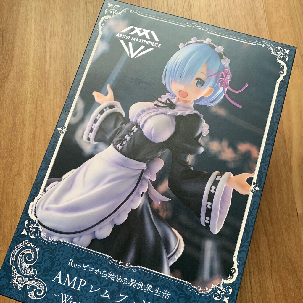 ISEKAI Re:Zero Rem Winter Maid Figure AMP TAITO Doll (MIB) | Shopee ...