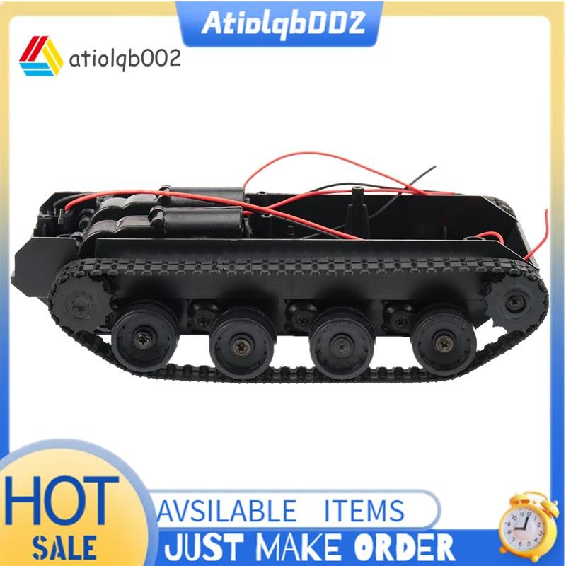 Rc Tank Smart Robot Tank Car Chassis Kit Rubber Track Crawler For ...