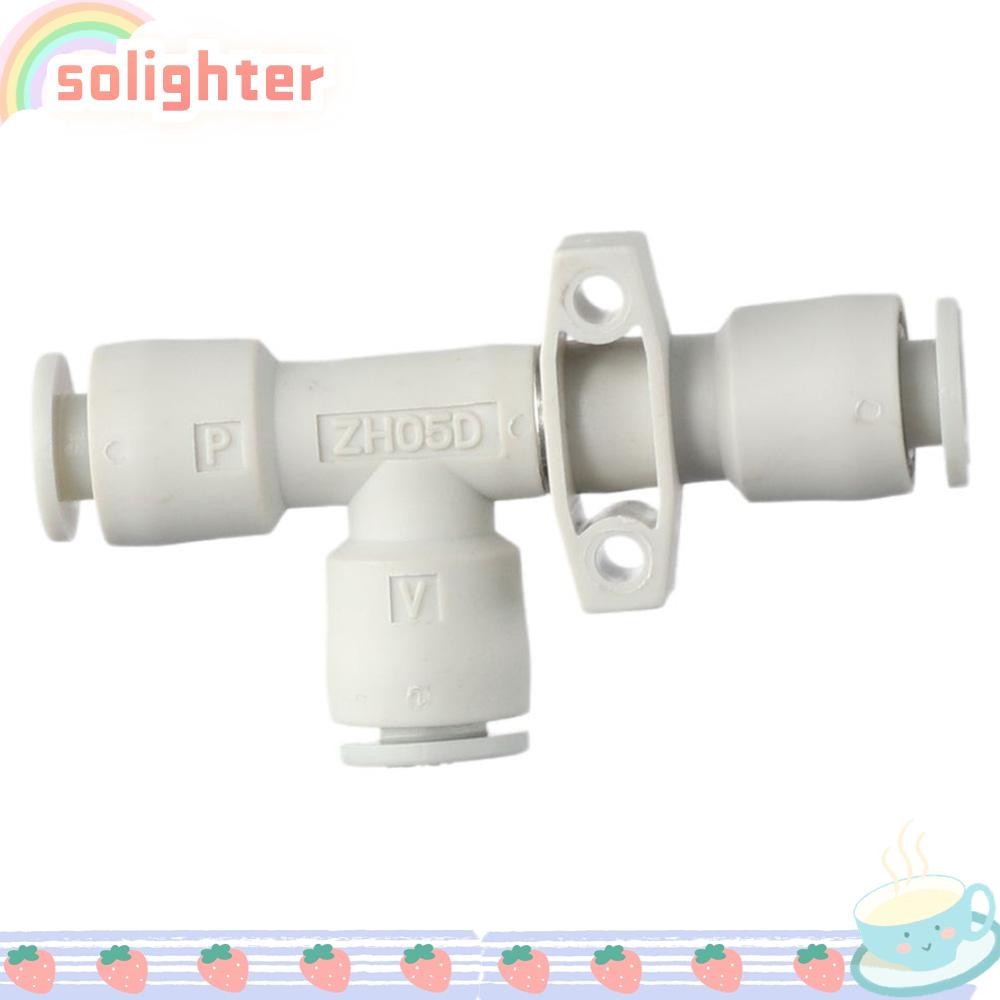 SOLIGHTER ZH05DS-06-06-06 Vacuum Generator, Aluminum White Push in On ...