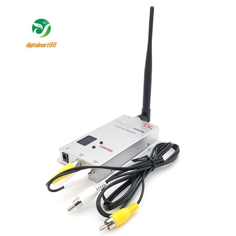 FPV 1.5G 1500mW VRX 12CH Video Receiver Video Transmitter for FPV Long ...