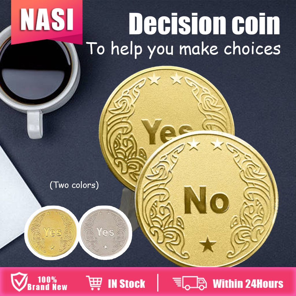 Lucky Coin Decision Choose Decision Coin YES-NO Lucky Toy Coin Luck ...