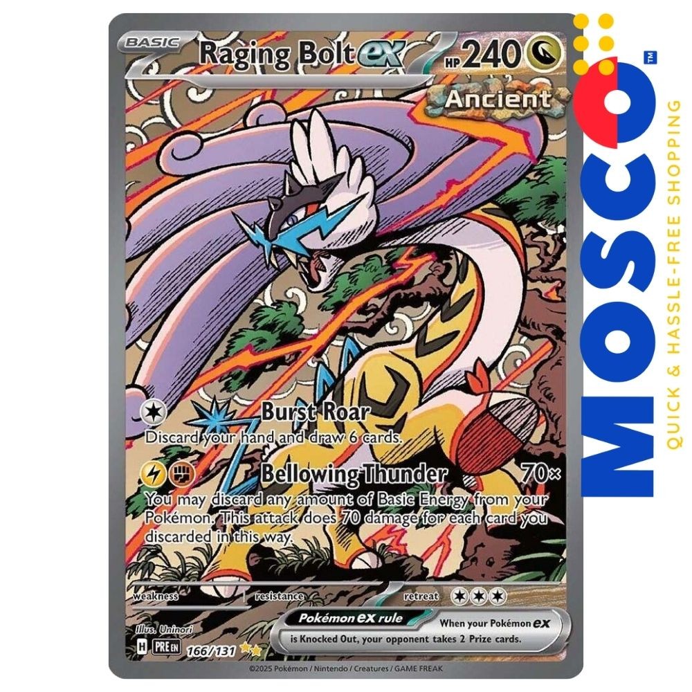 Raging Bolt ex - 166/131 Prismatic Evolutions | Pokemon TCG | Shopee ...