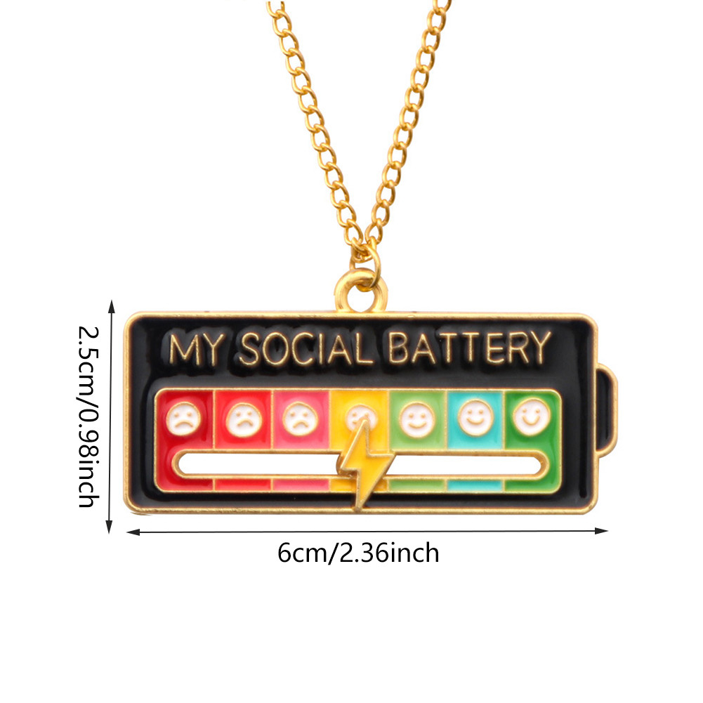 Social Battery Pin Creative Lapel for 7 Days A Week Lapel Pin for ...