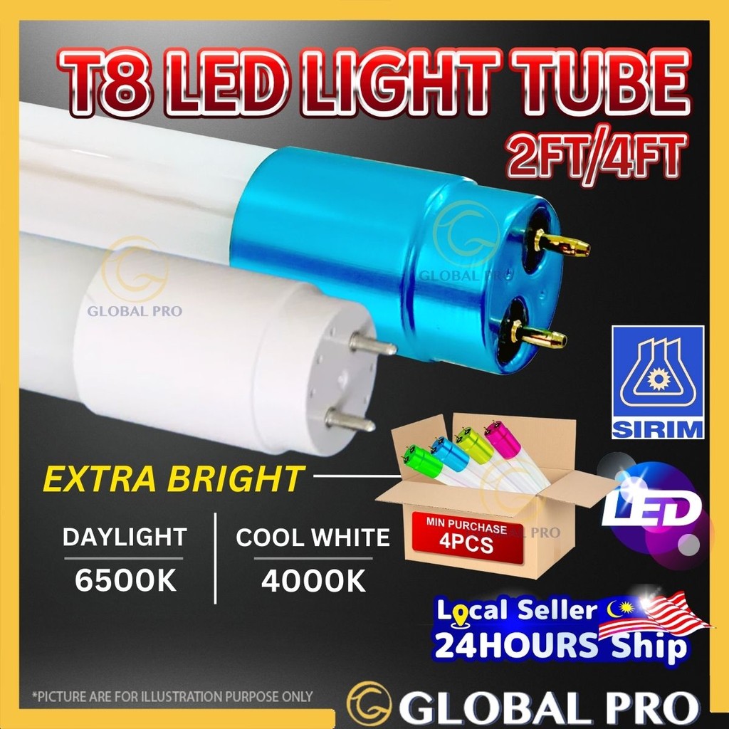 SIRIM 1PC T8 LED Tube Lampu Kalimantang Ceiling Light Wall Light LED ...