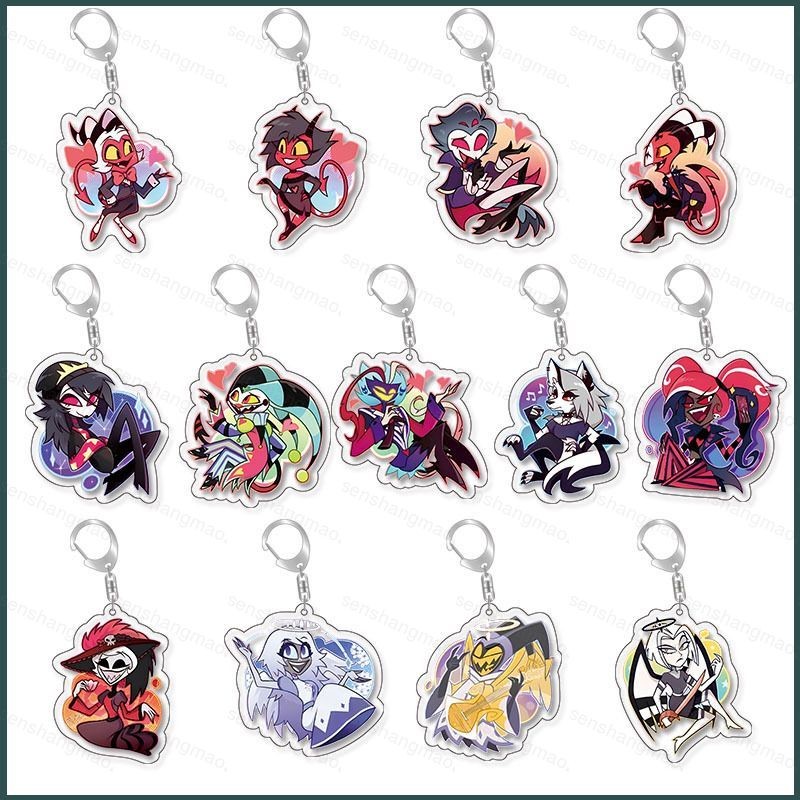 PG Hazbin Hotel Charlie Morningstar Alastor Acrylic Keychain Student ...
