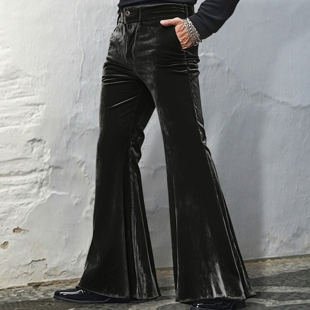 Vintage-inspired Men Pants Retro Style Trousers for Men Men's Retro 70s ...