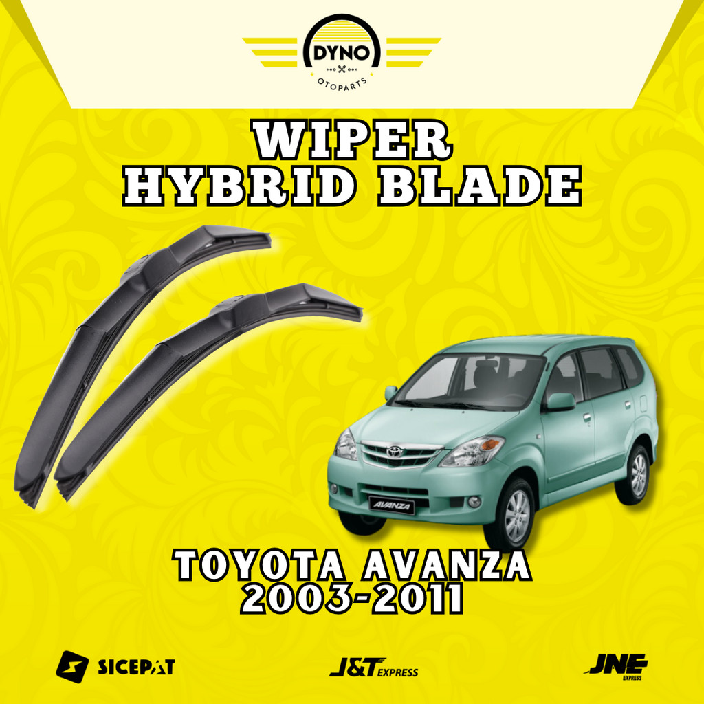 Premium Car Wiper Hybrid Blade Aerodynamic Design 1 Set 2 PCS – For ...