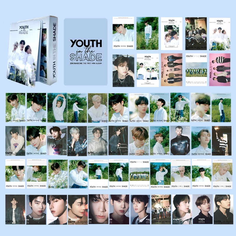 55pcs/box ZB1 Zhang Hao New Album YOUTH IN THE SHADE 2023 Lomo Cards Laser HOLOGRAPHIC ...
