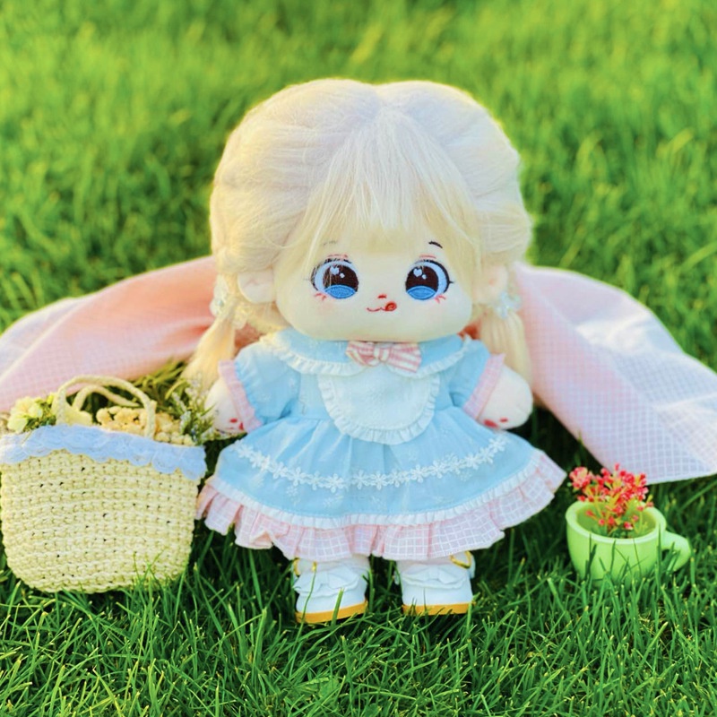 20cm Non Attribute Fried Hair Star Doll Ready Stock Cotton Doll Clothes 1739
