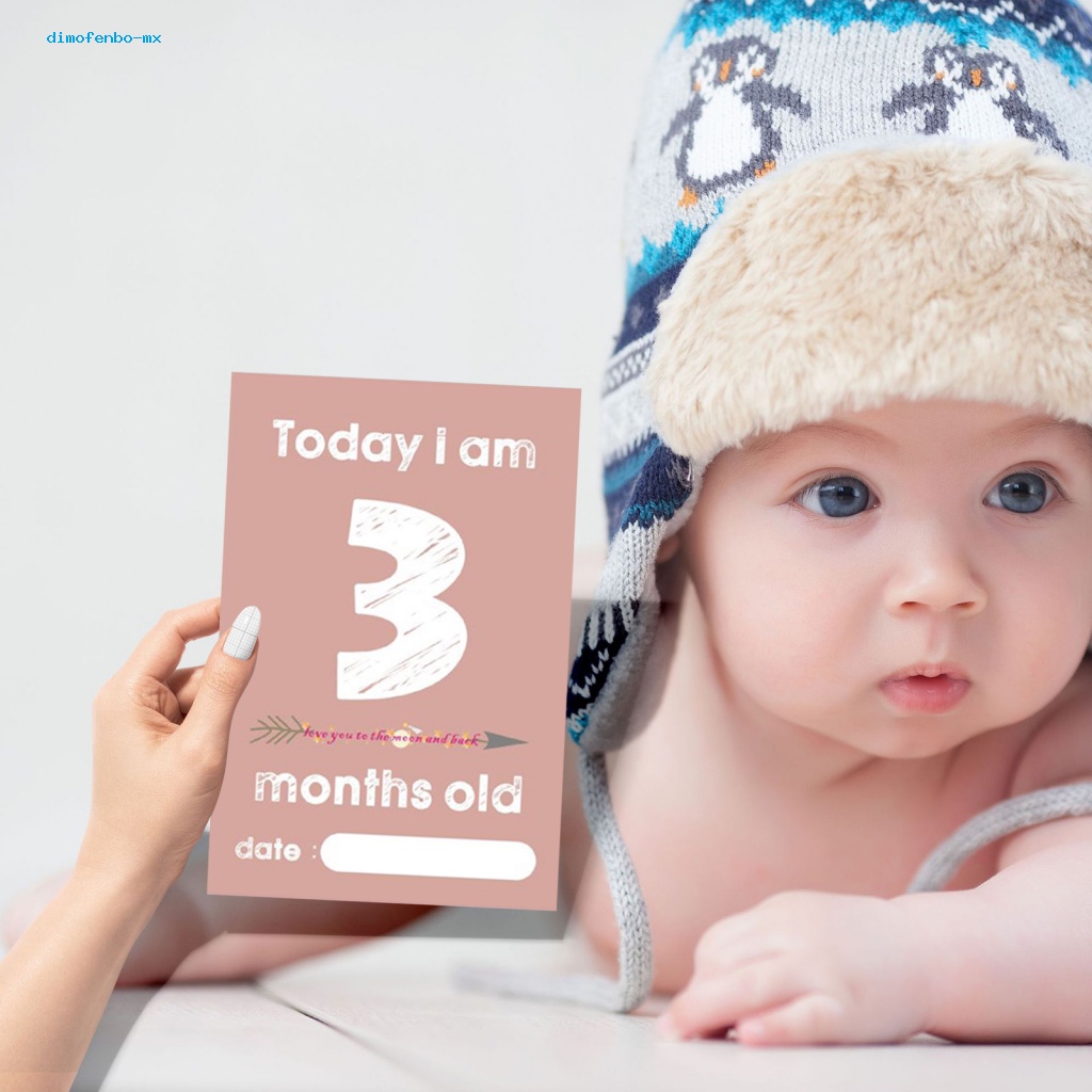 dim Baby Monthly Stickers Adorable Baby Milestone Cards Capture ...