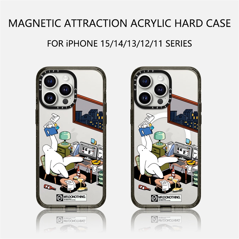 CASECASE X MR.DONOTHING-WORK FROM HOME Magnetic suction Black Edge ...