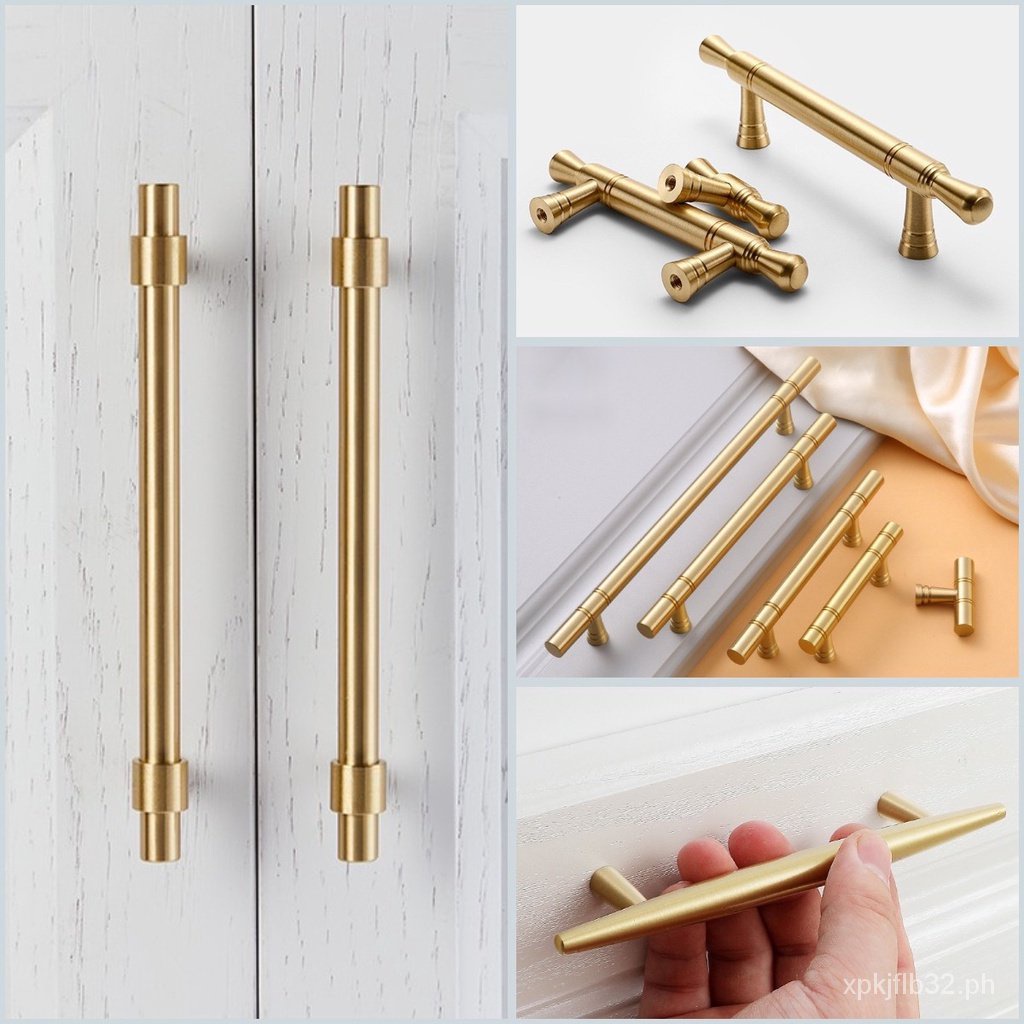 New Modern Long Bar Cabinet Brass Handle Golden Drawer Wardrobe Knob ...