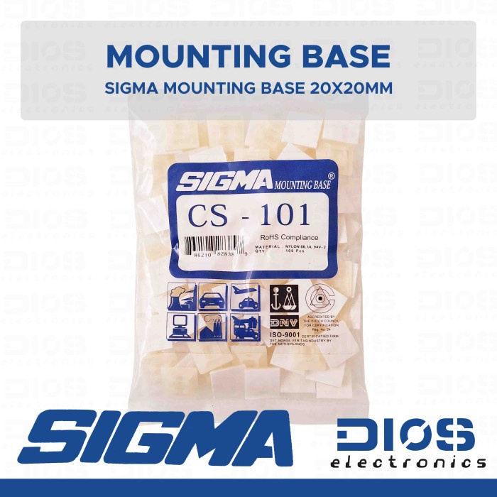 Sigma Mounting Base Small 20x20mm Base Stand Cable Tie CS-101 (retail ...