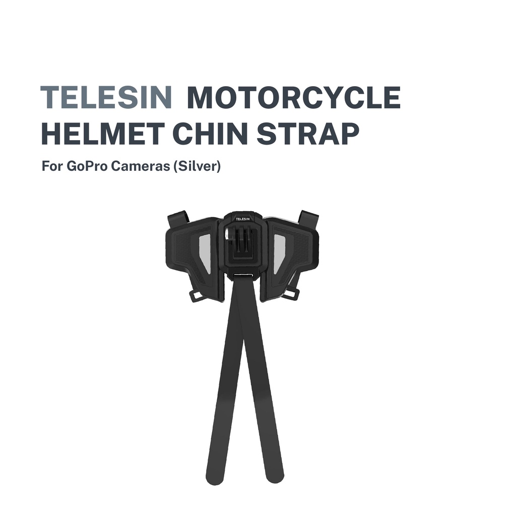 Telesin Motorcycle Helmet Chin for GoPro Cameras (Silver color ...