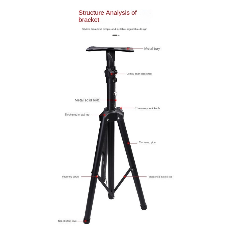 Speaker bracket tripod bookshelf surround sound rack professional ...