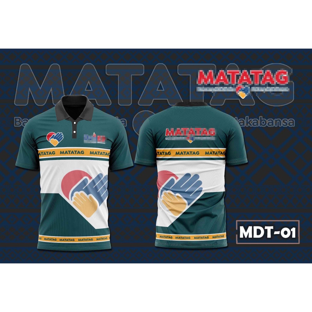 MATATAG UNIFORM SUBLIMATION DEPED BADGE TSHIRT FOR MEN AND WOMEN POLO ...