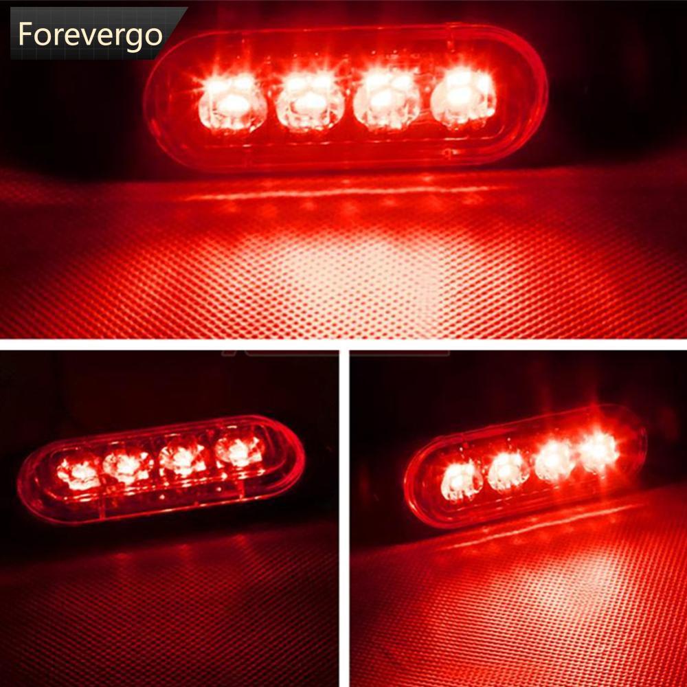 FOREVERGO 4 LEDs Side Marker Lights 12-24V Waterproof Outline Lamp Car ...