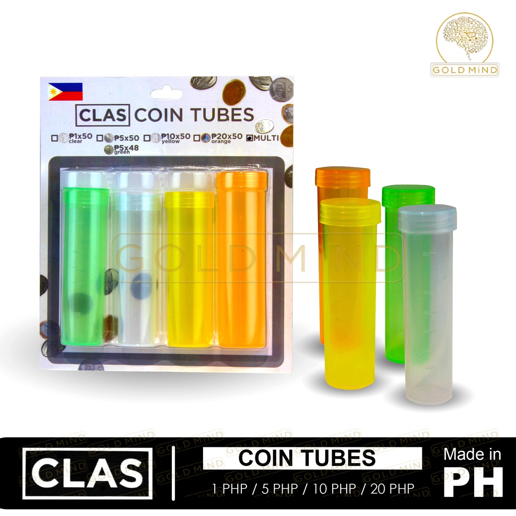 Class Coin Tubes / Coin Organizer / Coin Sorting (Random Color) | Shopee Philippines