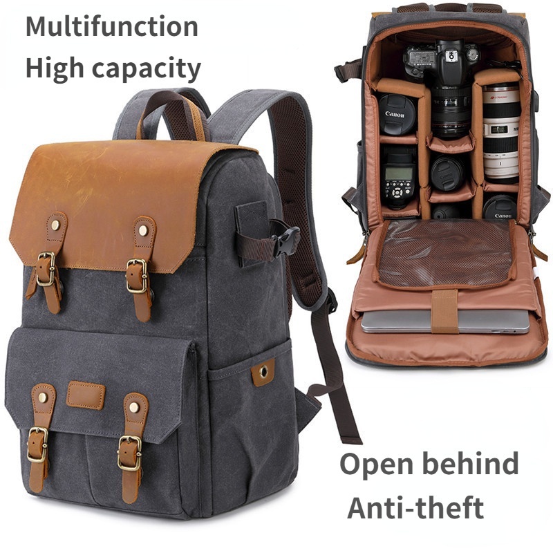 Professional Camera Bag Shoulder Waterproof Anti-theft Outdoor 15.6 ...