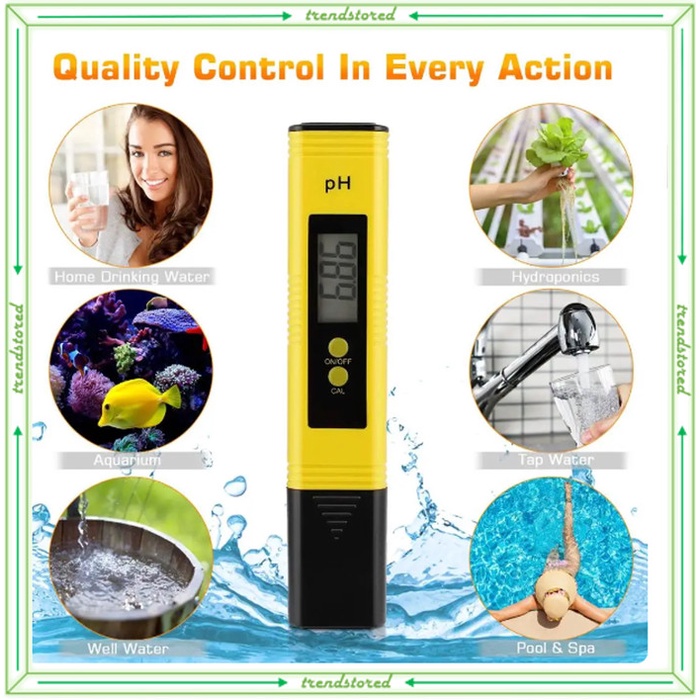 Ph Meter Auto Calibrate - Yellow (PH-01)+Calibration Powder | Shopee ...