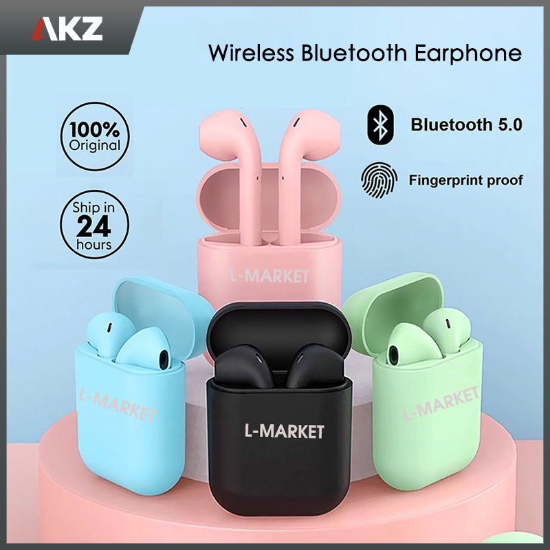 AKZ - 6 Colors TWS Bluetooth inPodTouch Earphones Key Wireless Headphone Earbuds Sports | Shopee ...