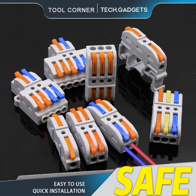 Wire connector 32A quick connector fast wire splitter universal wiring ...