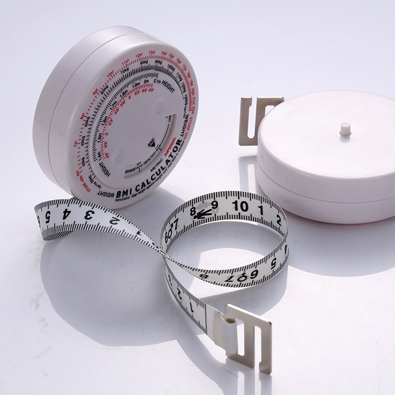 1Pc White Plastic Large Circular Tape Measure Household Telescopic ...