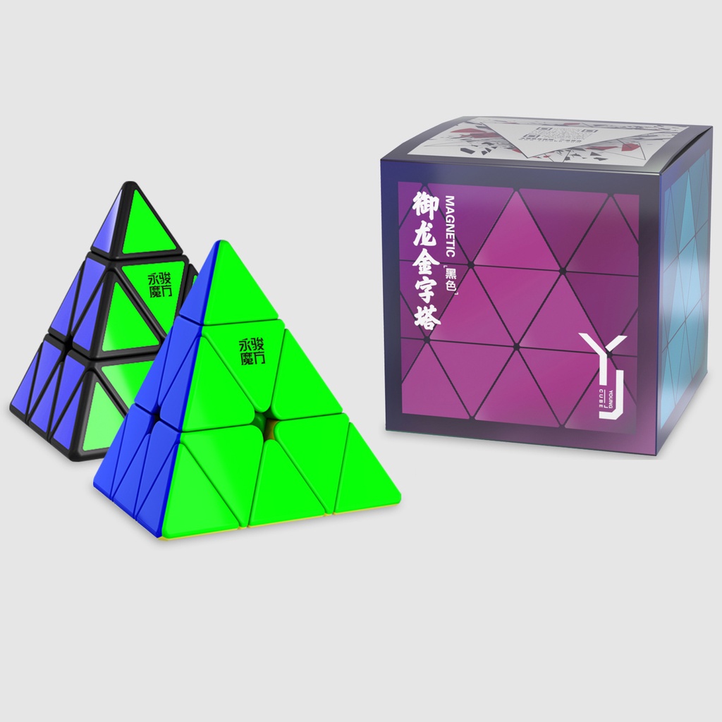 YJ YuLong Pyraminx V2 M 3x3 Cube Magnetic Cube Professional Yongjun ...