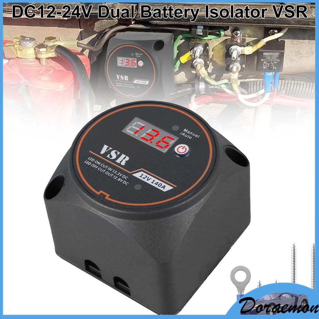 Dual Battery Isolator 12V 140AMP IP68 Waterproof Battery Voltage ...