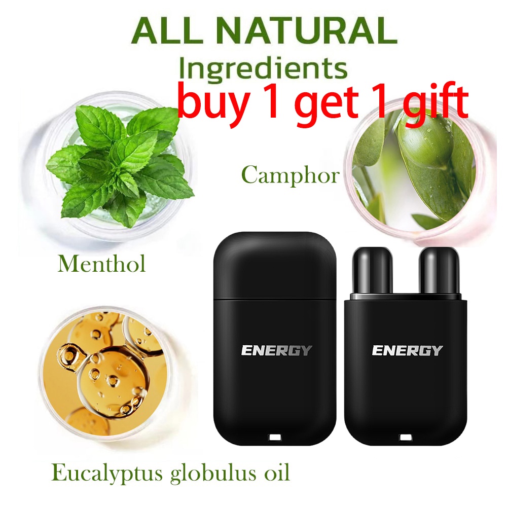 buy 1 get 1 Double Hole Nasal Energy Inhaler Herbal Box Energy ...