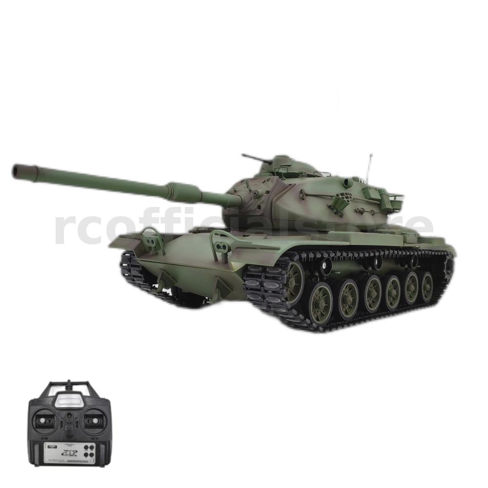 CoolBank Model US M60A3 1/16 2.4G RC Tank Battle w/ Lighting Smoking0 Sound Shoot Balls Off-Road ...