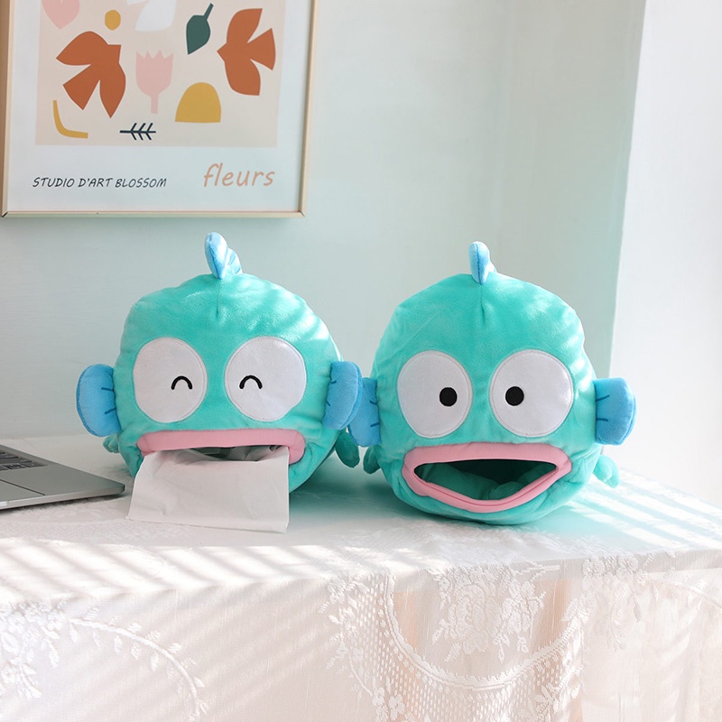 28cm Stuffed Toy Sanrio Hangyodon Tissue Box Cover Case Doll Girl ...