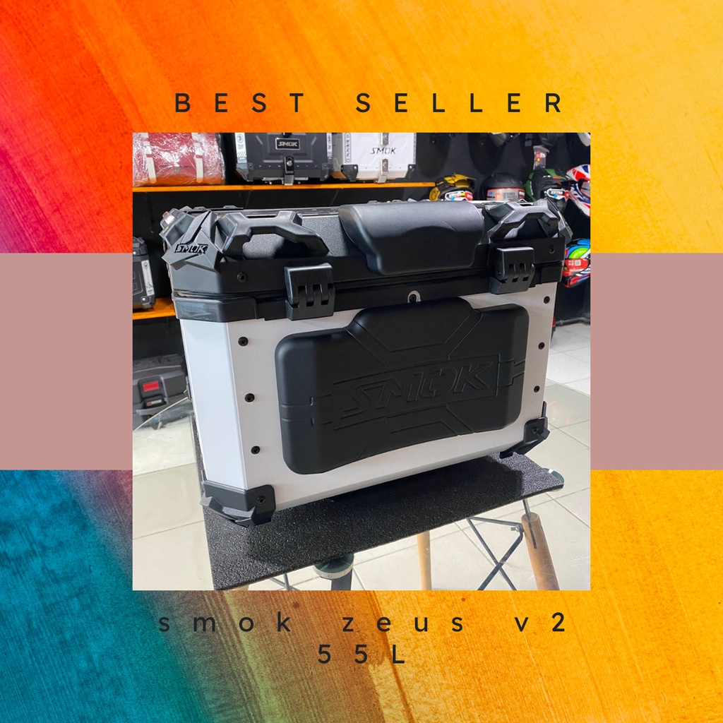 SMOK ZEUS V2 aluminum topbox 55 liters matte white moto project ...