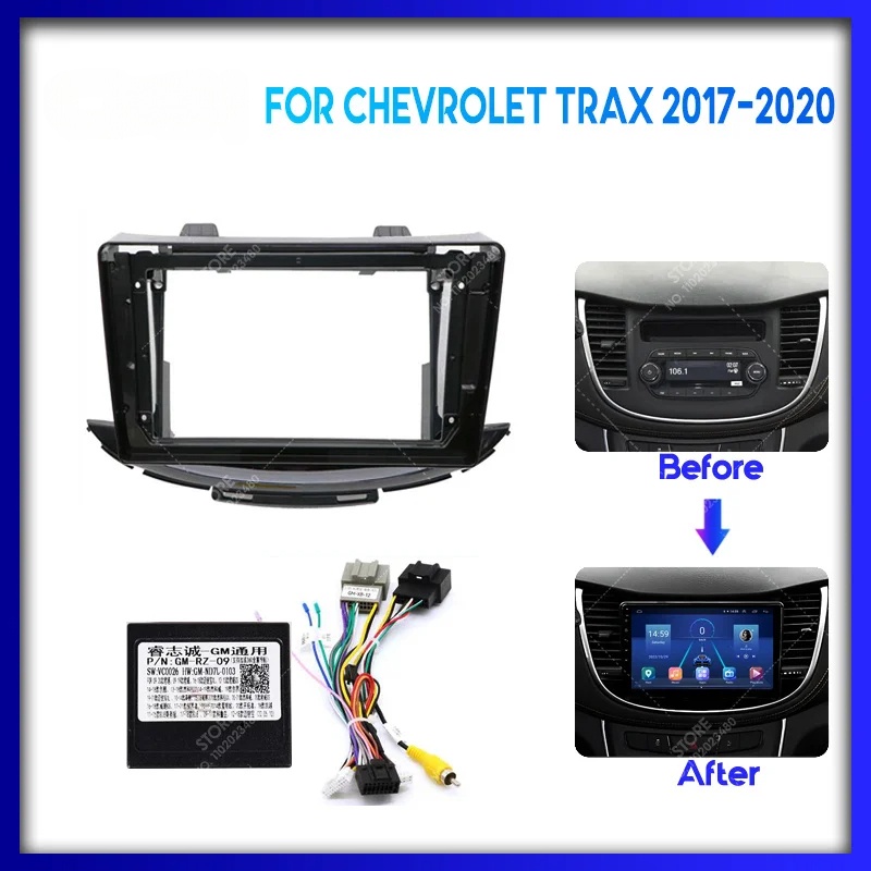 9" Car Frame Fascia For Chevrolet TRAX 2017 2018 2019 2020 Adapter ...