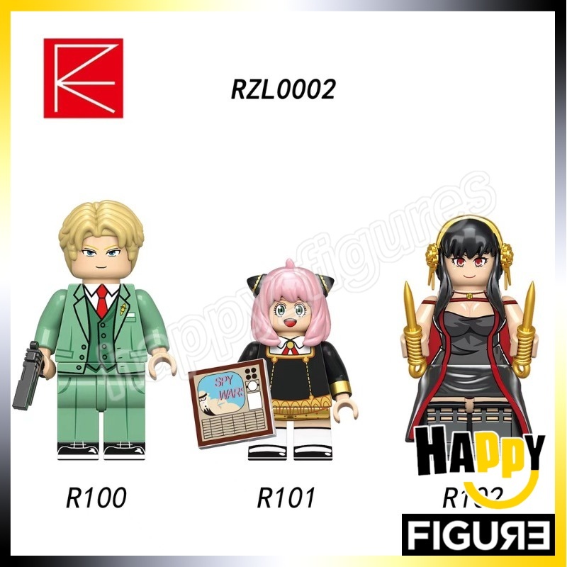 SPY FAMILY Series Minifigure Twilight Anya Forger Yor Forger Princess ...