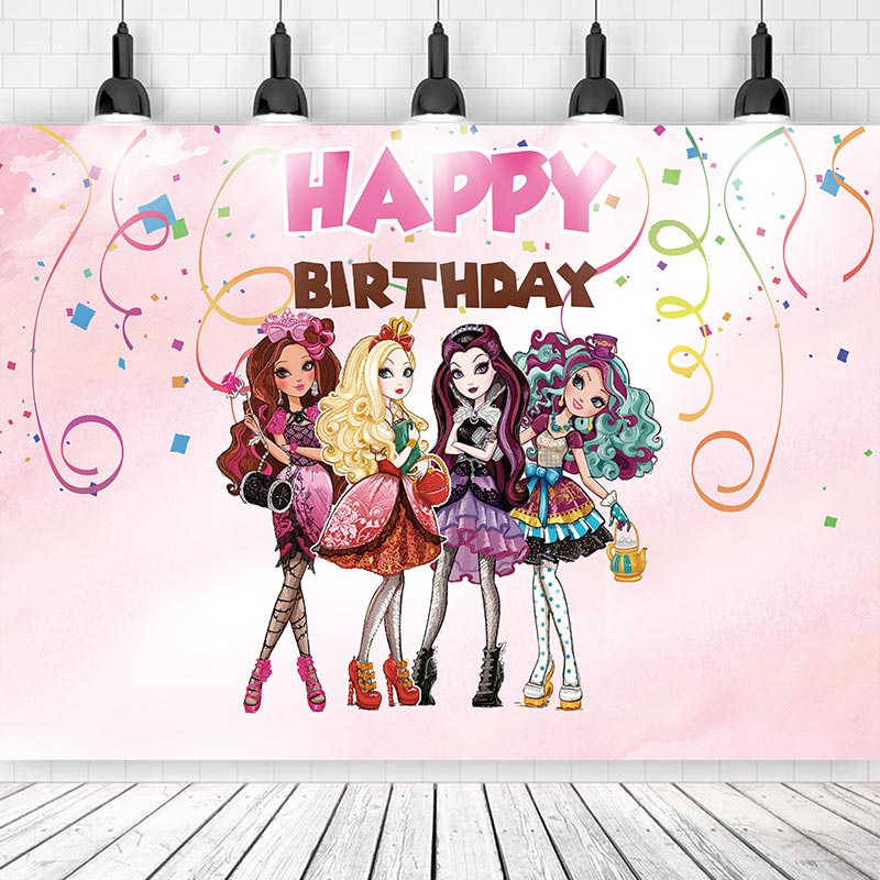 Ever after High Backdrop For Photography Baby Shower Kids Children Girl ...