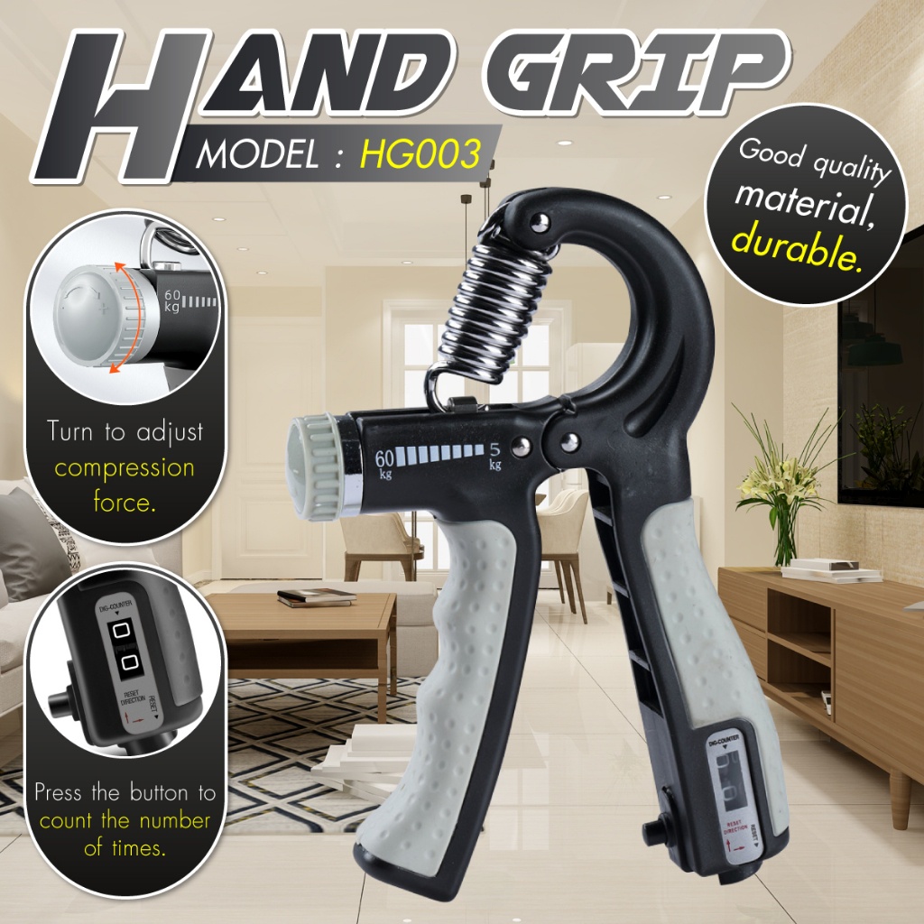 Bettergrowph Hand Gripper R-Shape Adjustable And Countable Hand Grip ...